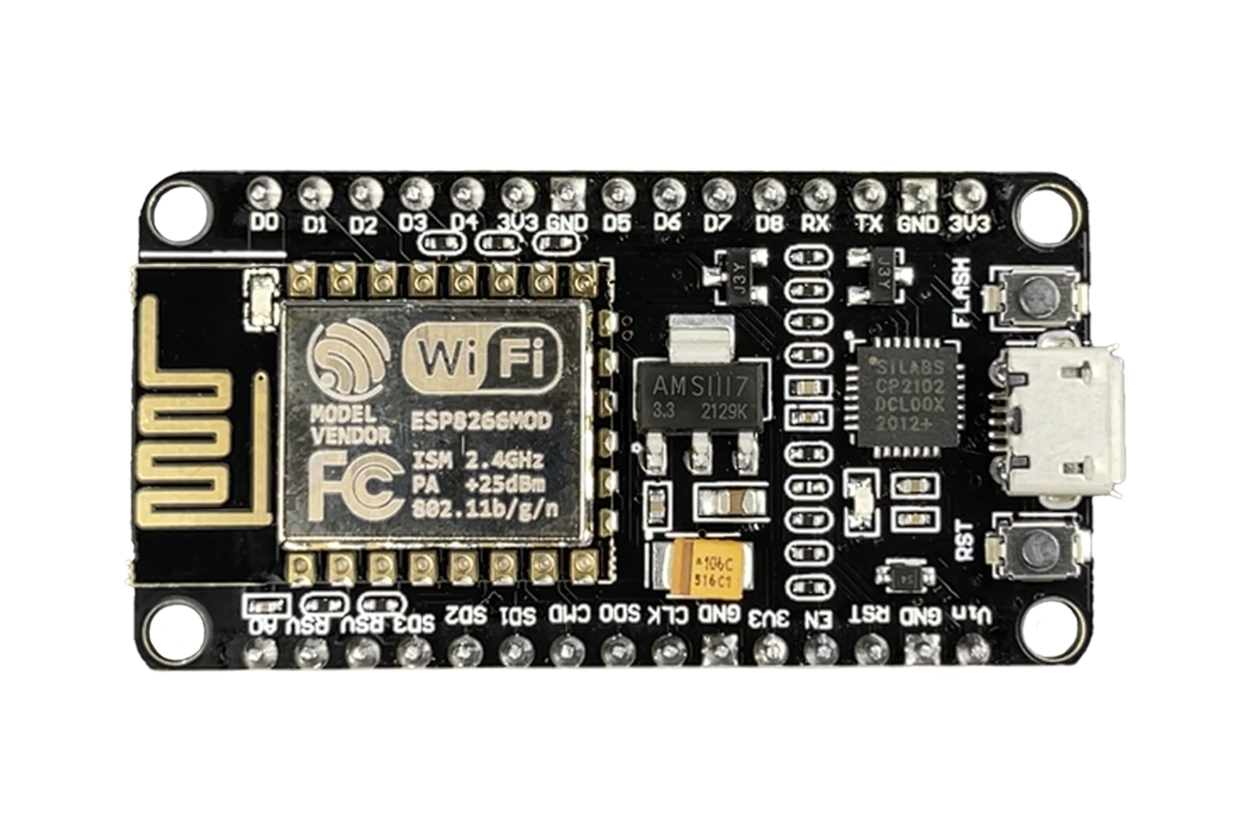 ESP8266 NodeMCU WiFi V3 – Tech-Box.io